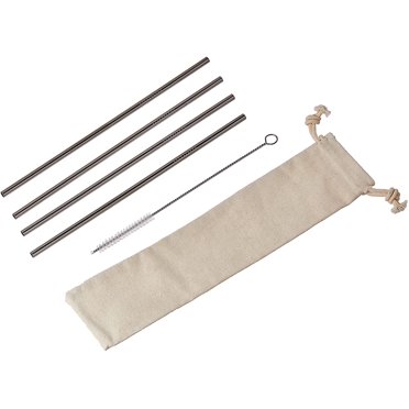 Reusable Metal Straws 12 Pack, Stainless Steel Straws with Portable ...