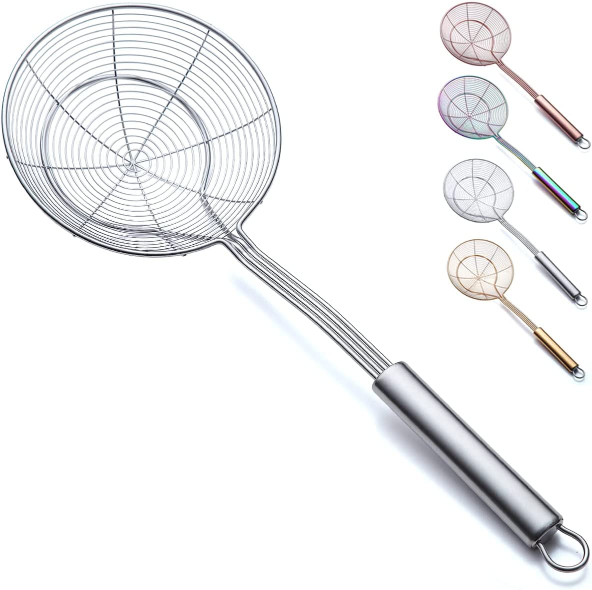 Stainless Steel Strainer Spider Skimmers - Kitchen Cooking and Frying ...