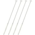 Stainless Steel Straw Cleaner Brush Set, 4 Pack, Extra Long 12in with ...