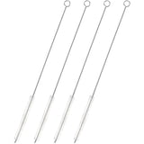 Stainless Steel Straw Cleaner Brush Set, 4 Pack, Extra Long 12in with ...
