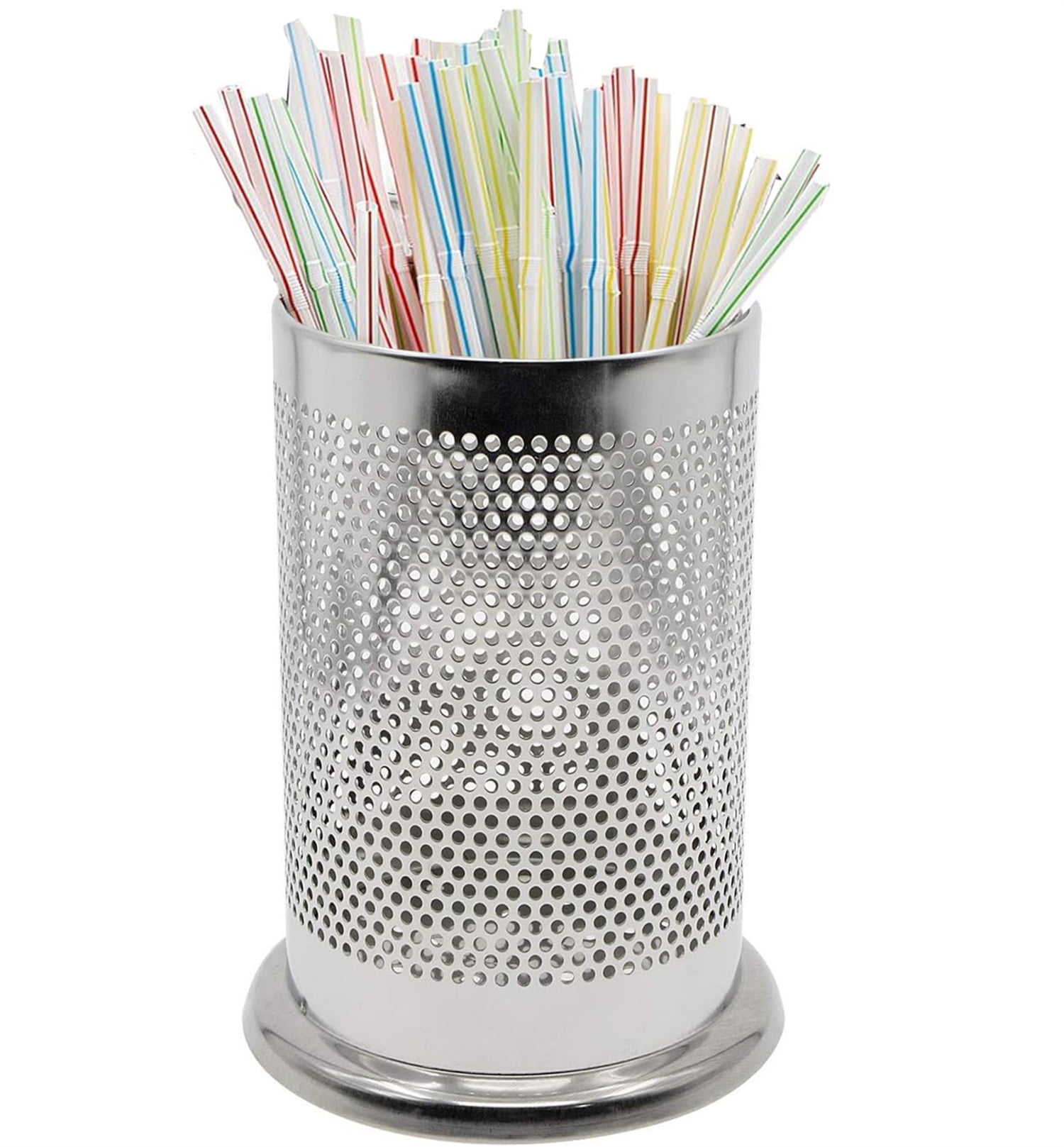 Stainless Steel Straw Holder,Bexikou Tabletop Metal Straws Holder,Straw ...