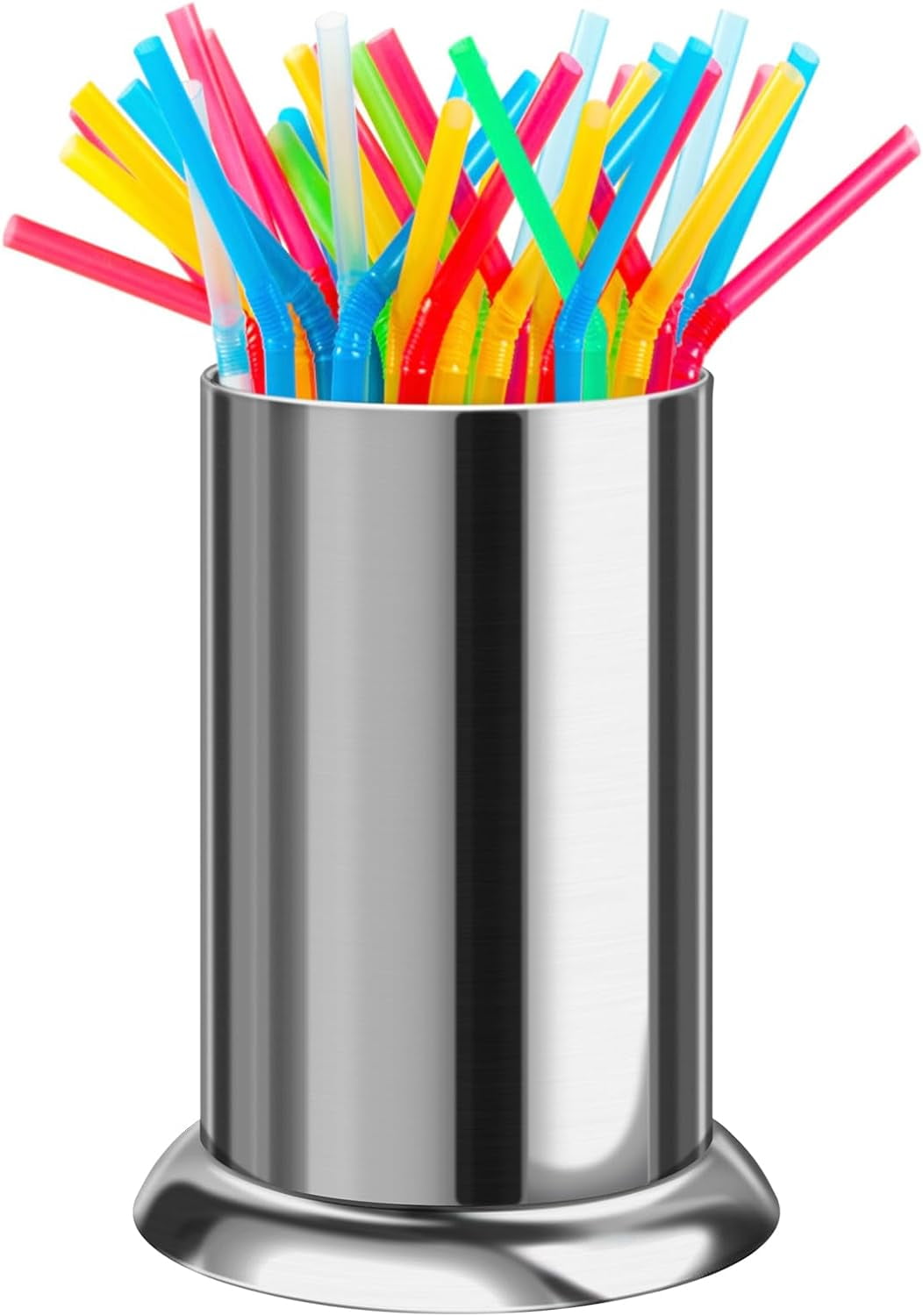 Stainless Steel Straw Holder, Straw Dispenser for Counter, Coffee ...