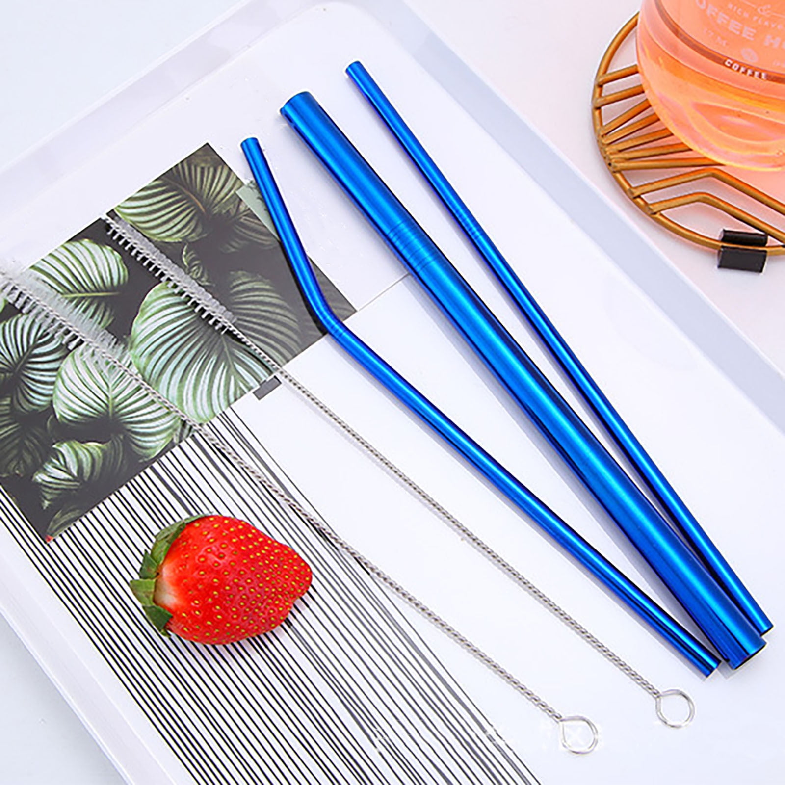 Stainless Steel Straw Set, Metal Straw Set, Portable Straw Set with ...