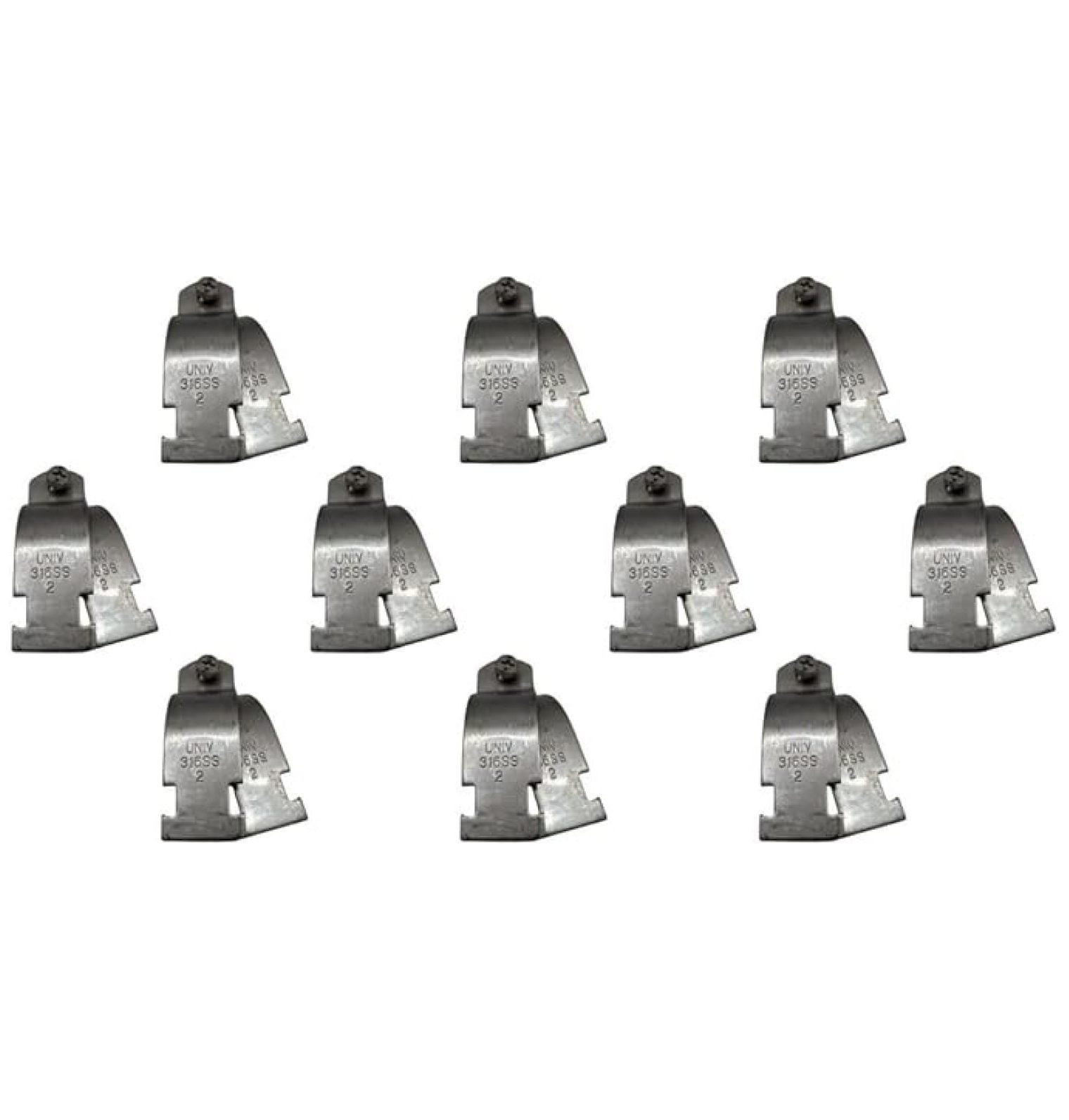 Stainless Steel Strut Straps (pipe clamps), 2" universal (2.197-2.375 ...