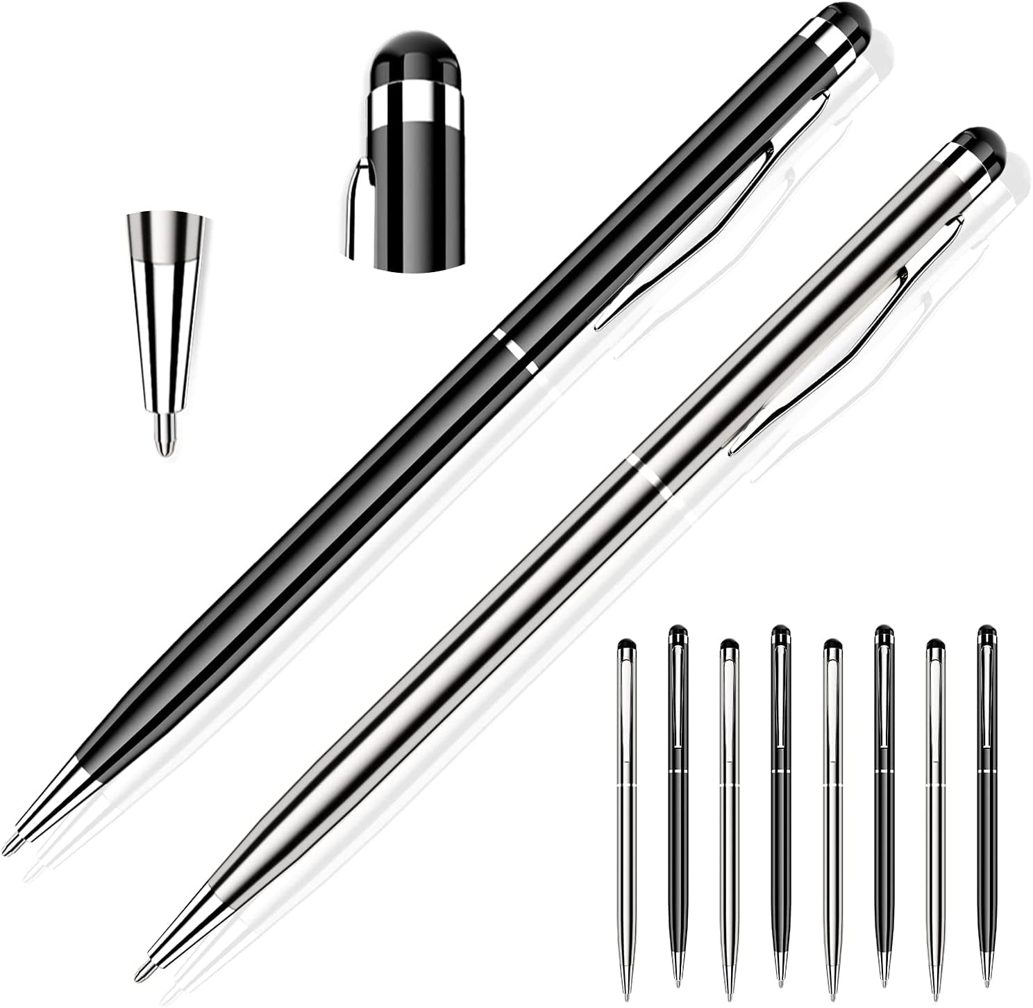 Stainless-Steel Stylus Pens for Touch Screens Smooth Ballpoint Pen ...