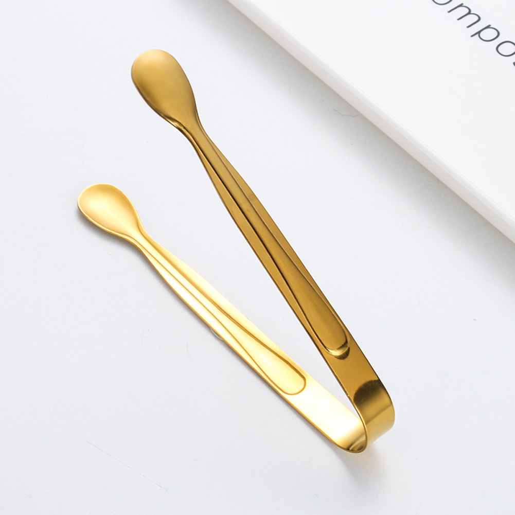 Stainless Steel Sugar Clamp Tongs for Home Hotel Coffee Ice Cube Bar ...