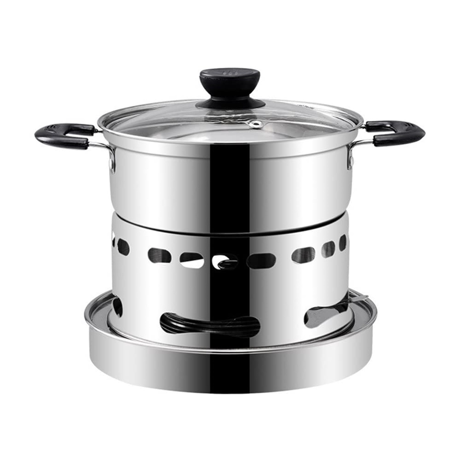 Stainless Steel Survival Cooker - Portable Non-Electric Cooking Pot for ...