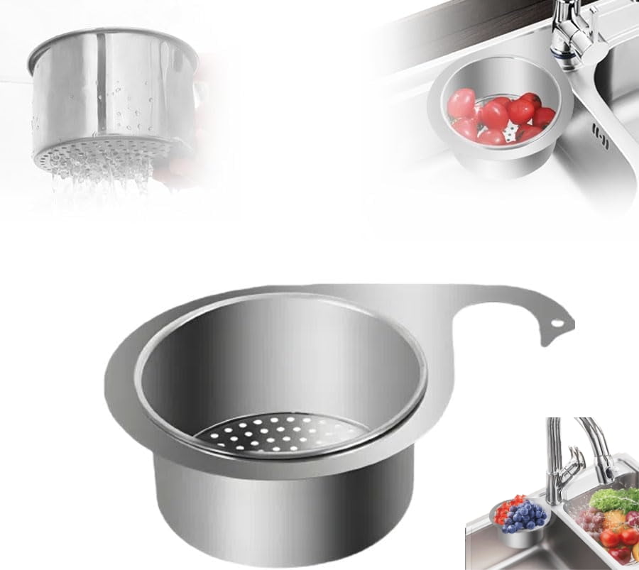 Stainless Steel Swan Sink Strainer Basket, 2025 Multifunction Kitchen ...