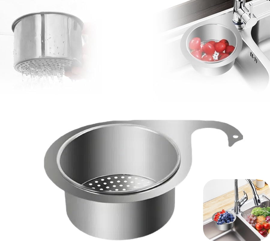 Stainless Steel Swan Sink Strainer Basket, 2025 Multifunction Kitchen ...