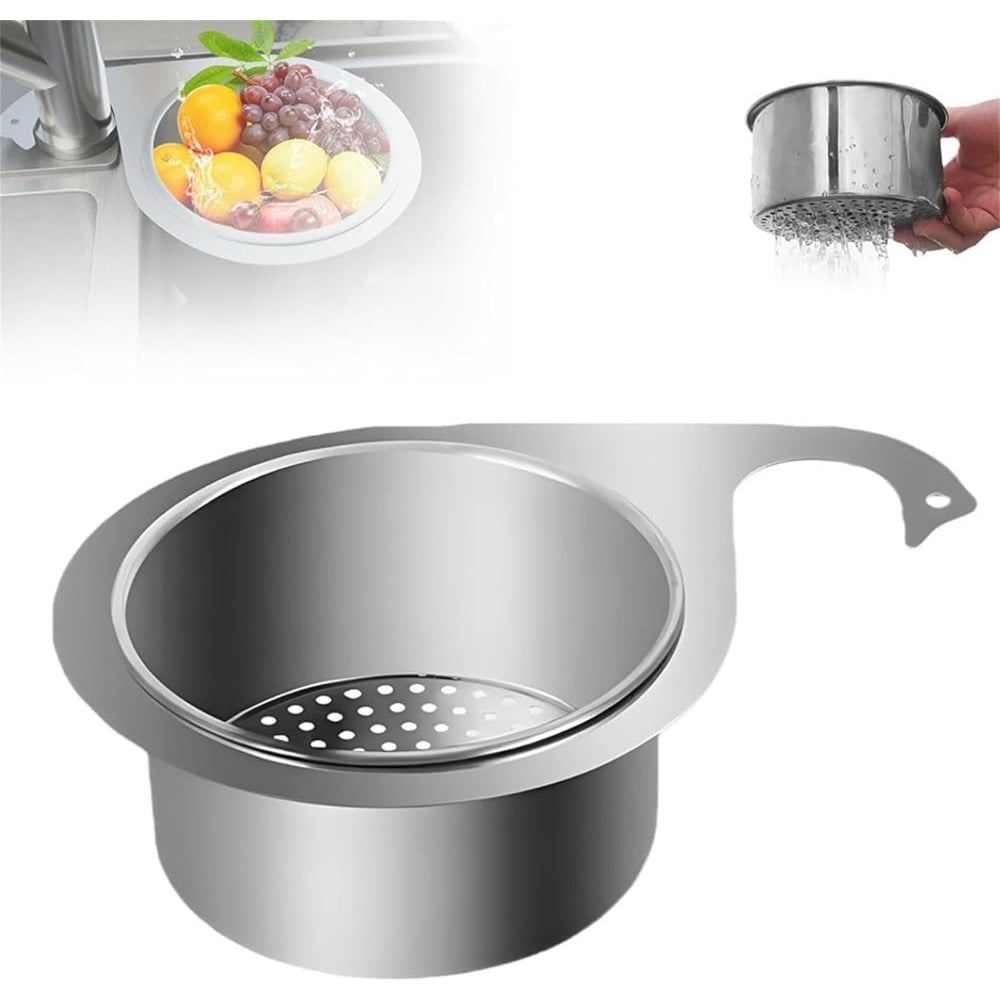 Stainless Steel Swan Sink Strainer Basket, Upgrades Kitchen Sink Drain ...
