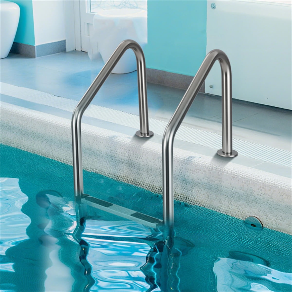 Stainless Steel Swimming Pool Ladder - Walmart.com
