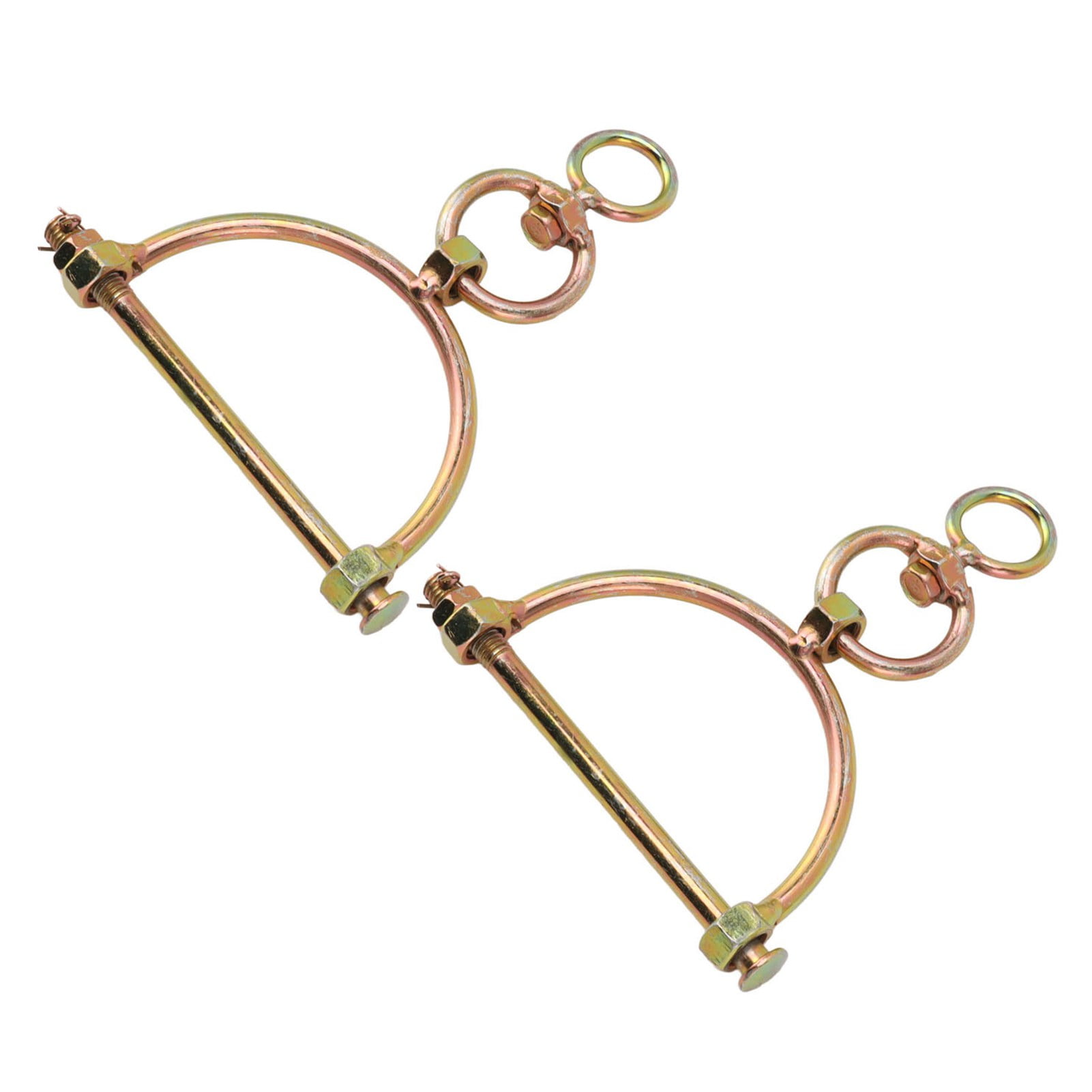 Stainless Steel Swivel Half Hoof Cow Bull Cattle Nose Ring Clamp - 2PCS ...