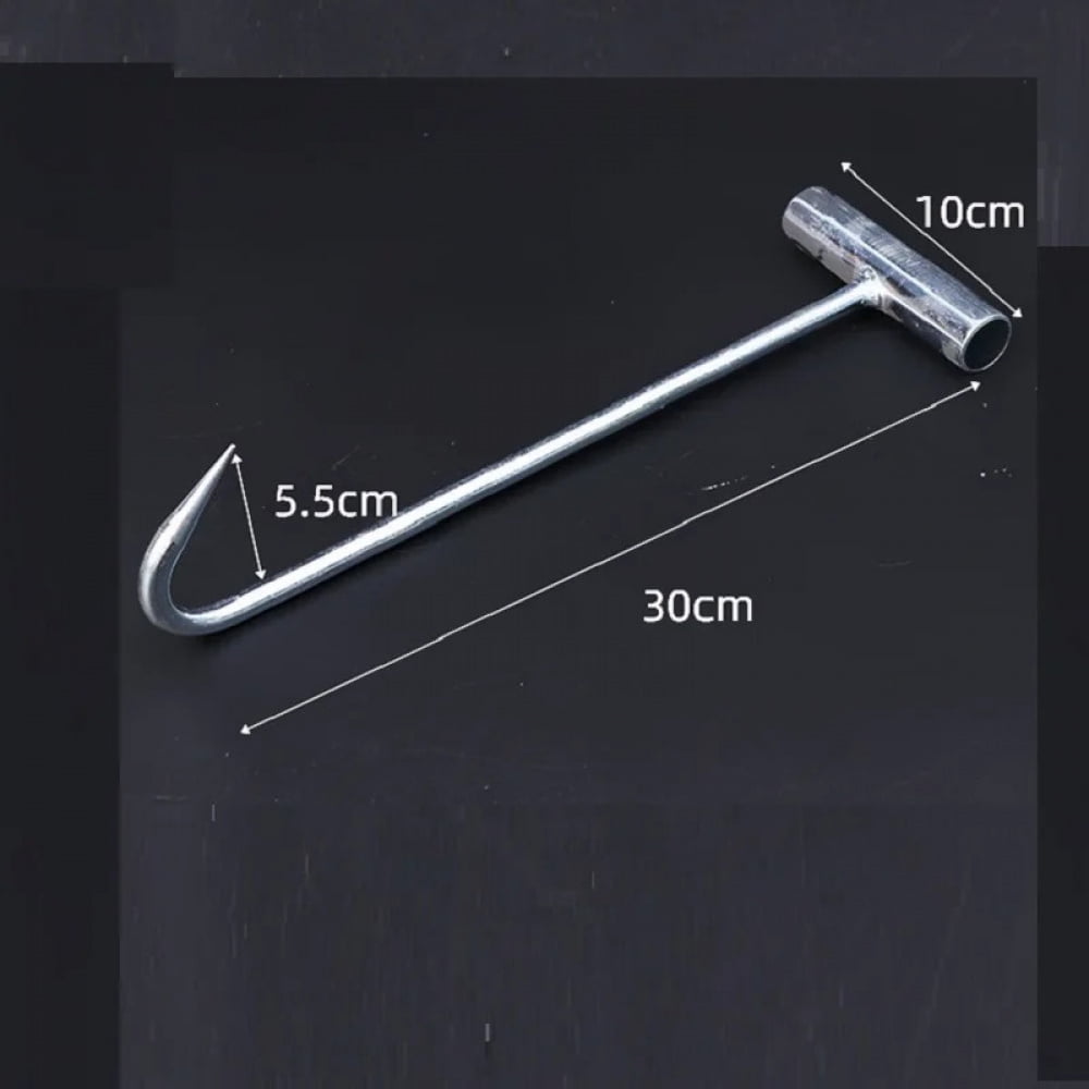 Stainless Steel T Hooks T-Handle Meat Boning Hook for Kitchen Butcher ...