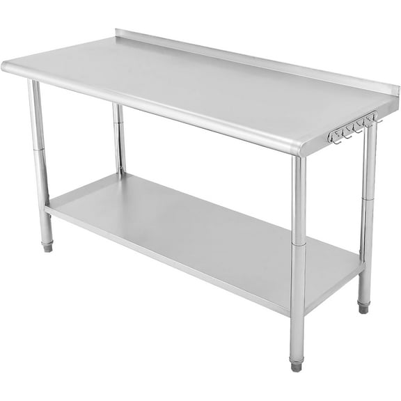 Stainless Work Table 30 x 36 Inch with Adjustable Undershelf, Heavy ...