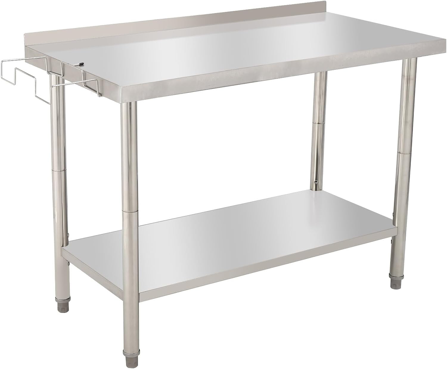 Stainless Steel Table, NSF Stainless Steel Prep Table with 4 Casters ...