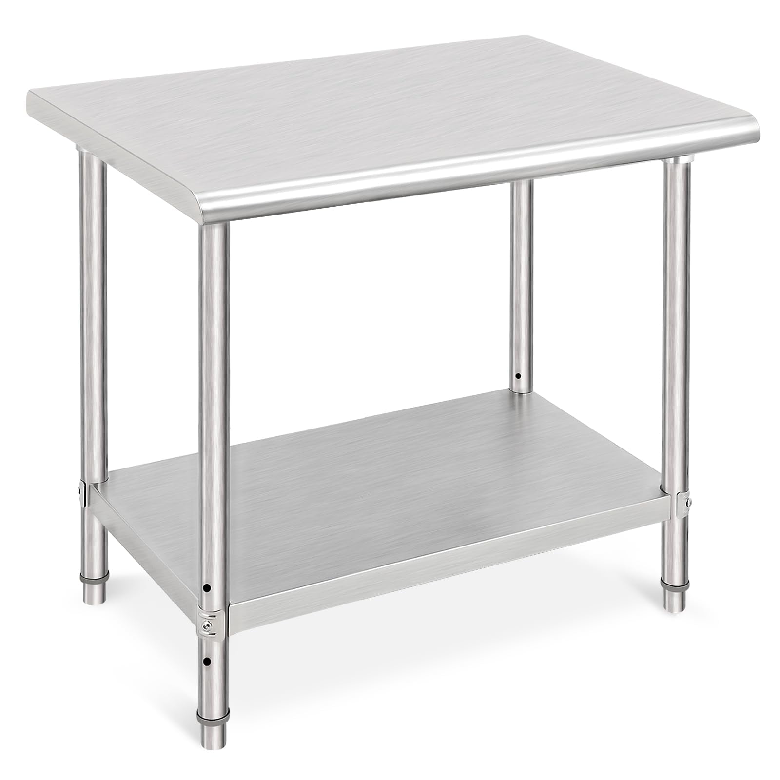 Stainless Steel Table for Prep & Work, NSF Metal Commercial Heavy Duty ...