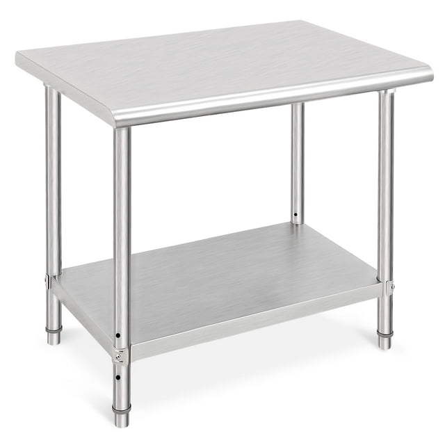 Stainless Steel Table for Prep & Work, NSF Metal Commercial Heavy Duty ...