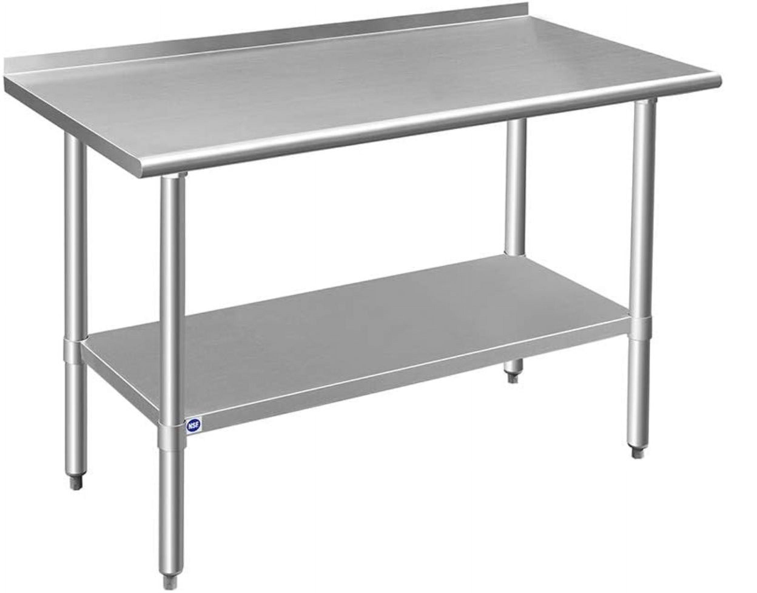 Stainless Steel Table for Prep & Work,Metal Commercial Heavy Duty Table ...