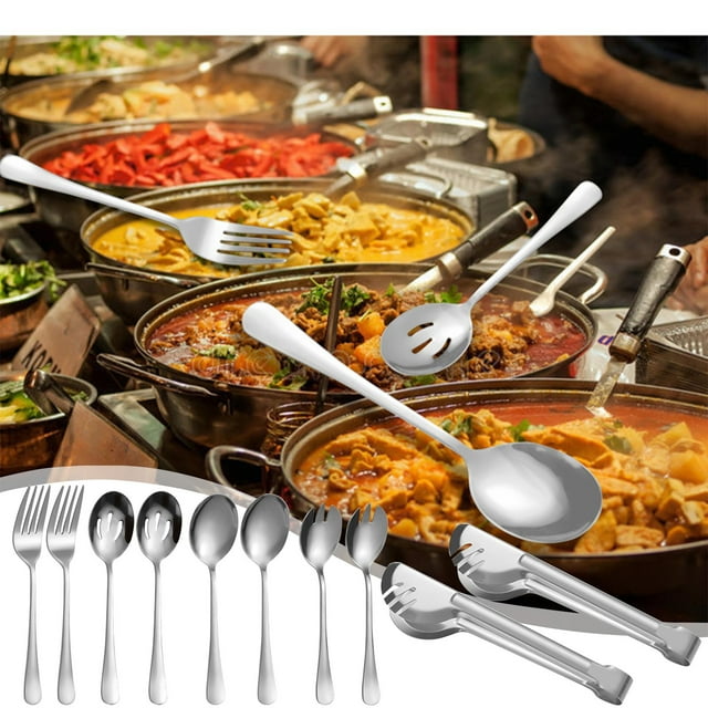 Stainless Steel Tableware Set, 10 Piece Multi-use, Separate Dishes ...