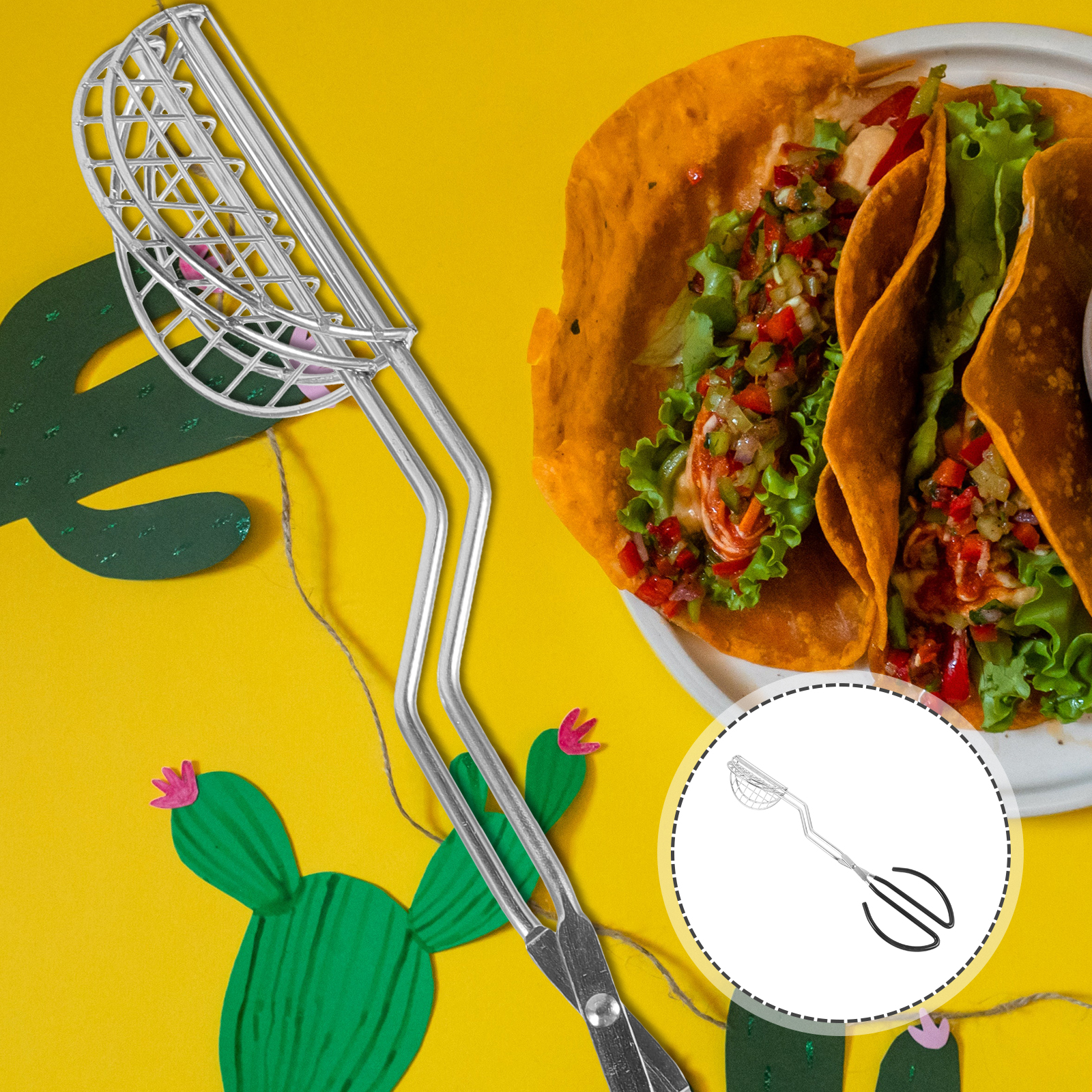 Stainless Steel Taco Shell Maker Reusable Taco Shell Tong Kitchen Taco ...