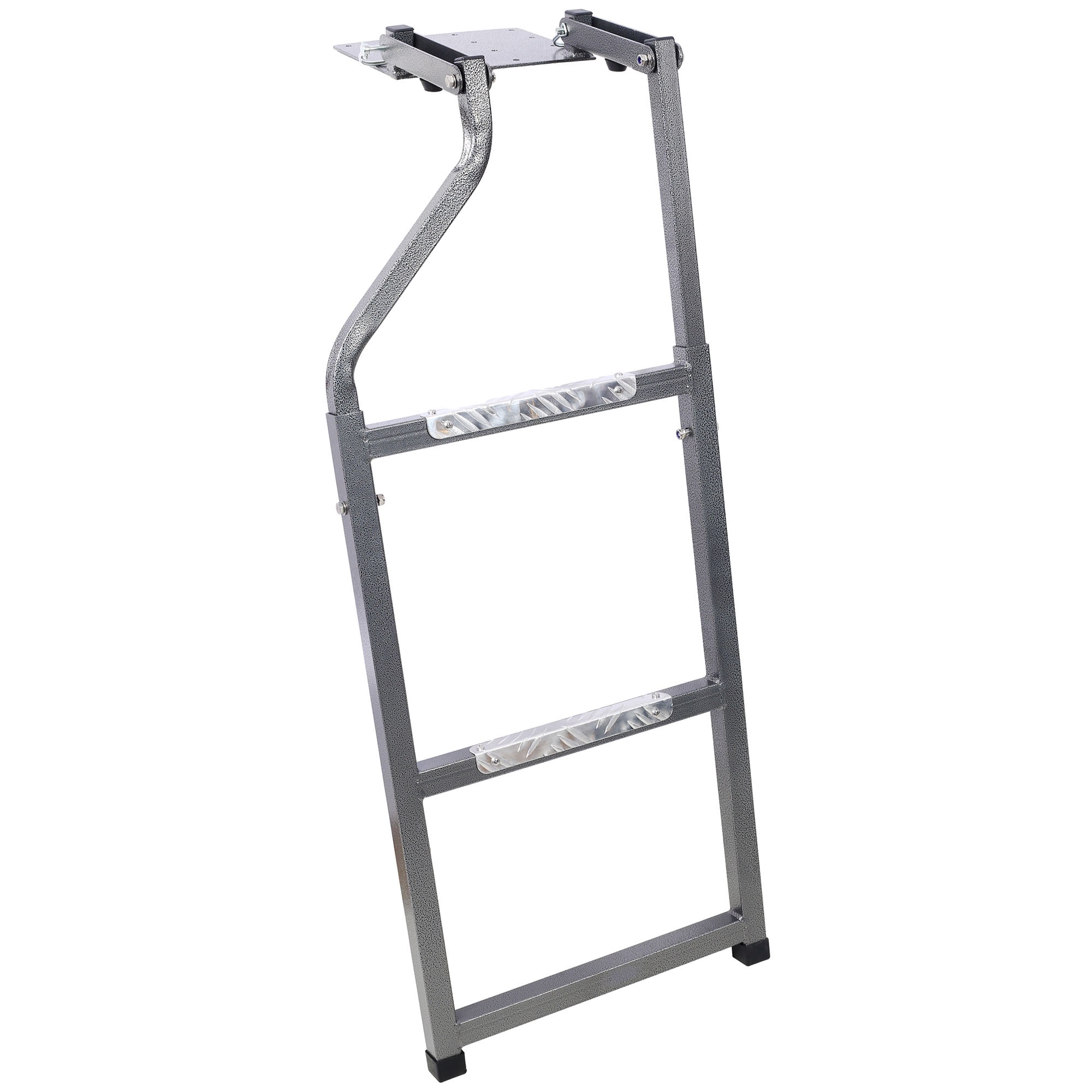 Stainless Steel Tailgate Ladder Aluminum Grip Plates Rubber Feet Sturdy ...