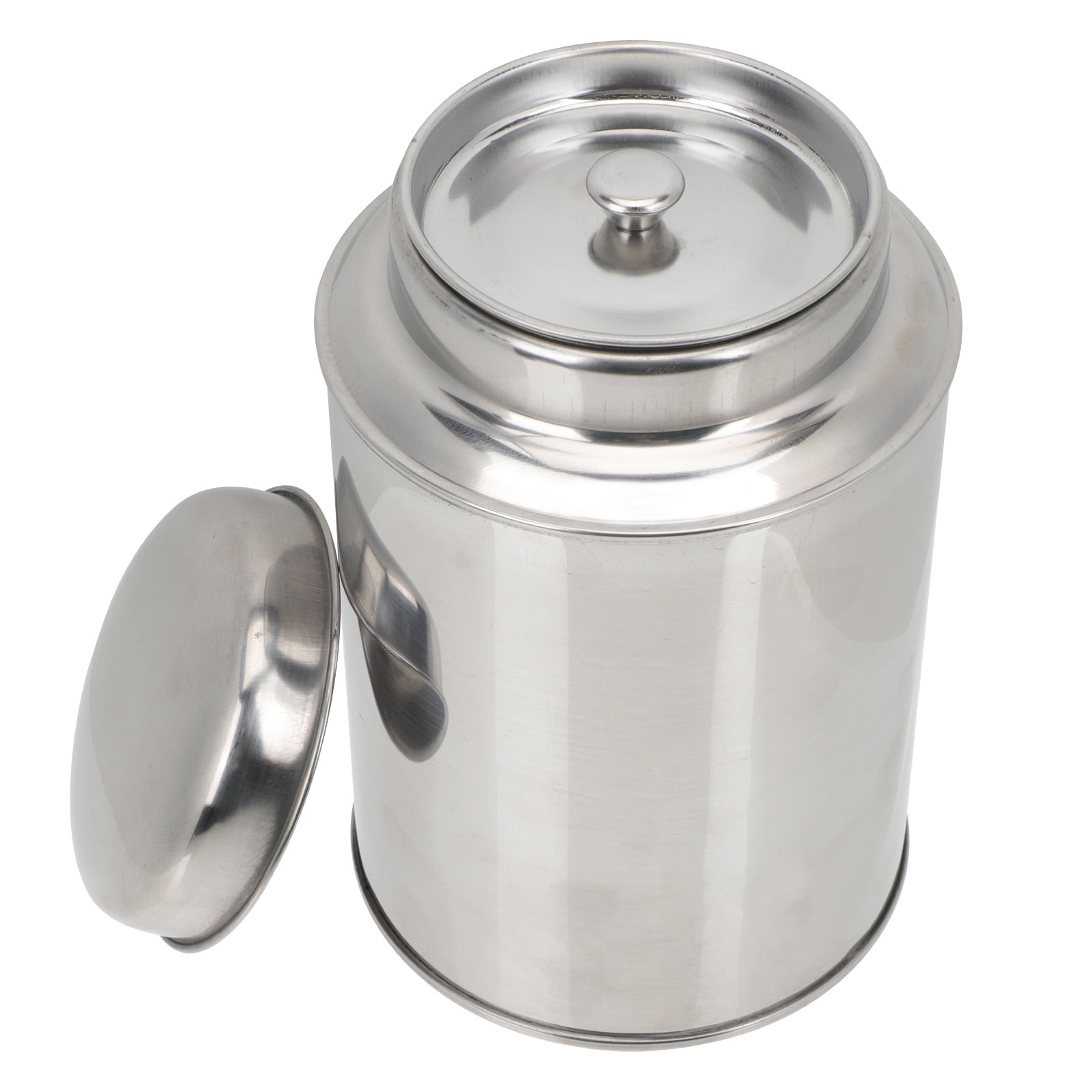 Stainless Steel Tea Bucket Candy Buffet Containers Sealed Tea-leaf Jar ...