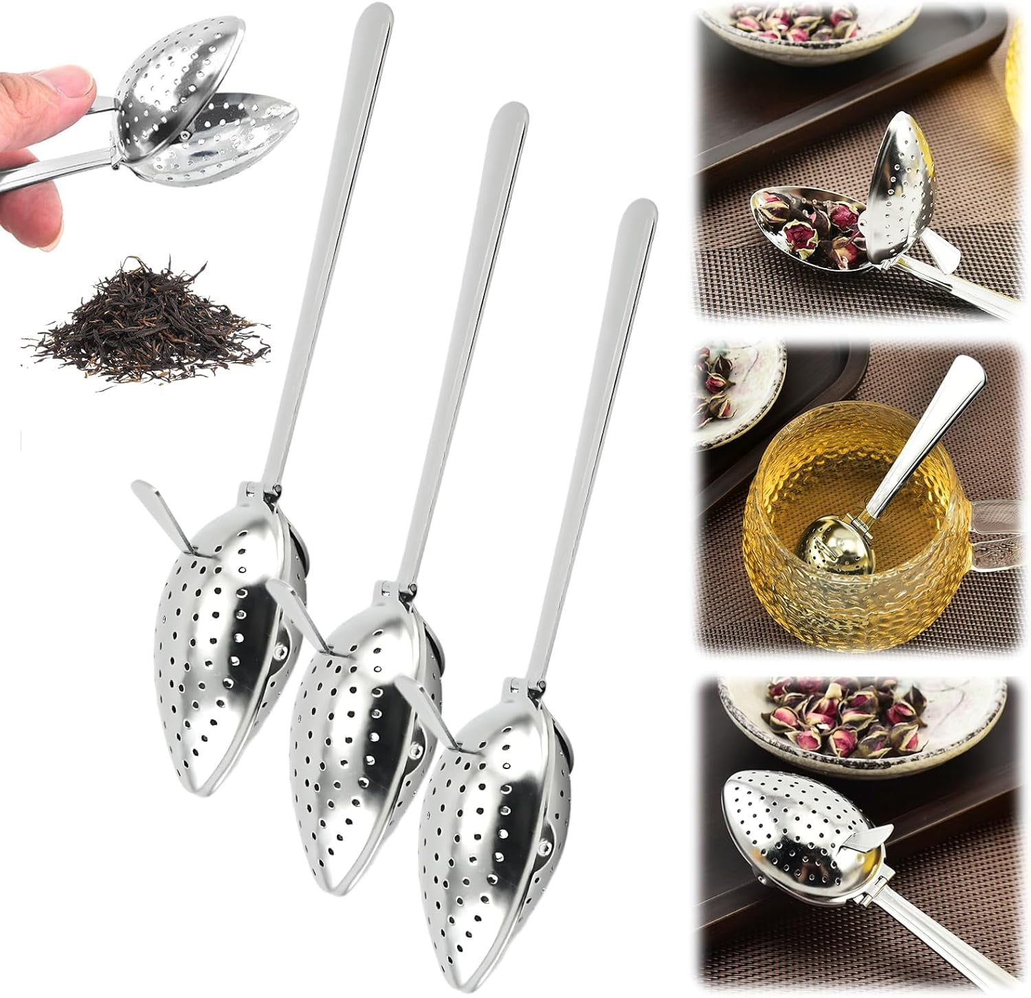 Stainless Steel Tea Infuser 2025 New Spoon Shape Tea Diffuser Fine ...