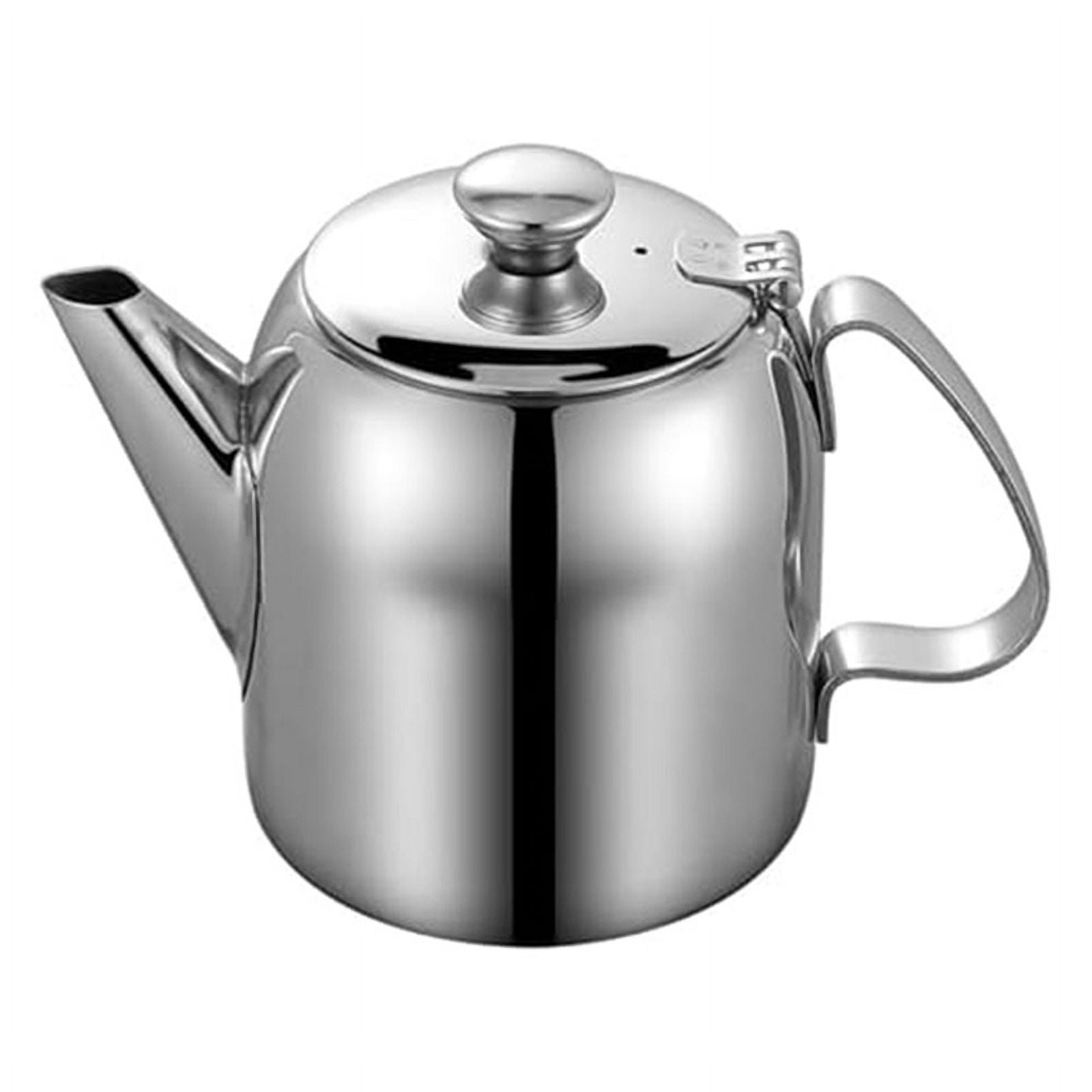 Stainless Steel Teapot 20 Oz Spill-Proof Metal Teapot with Short ...
