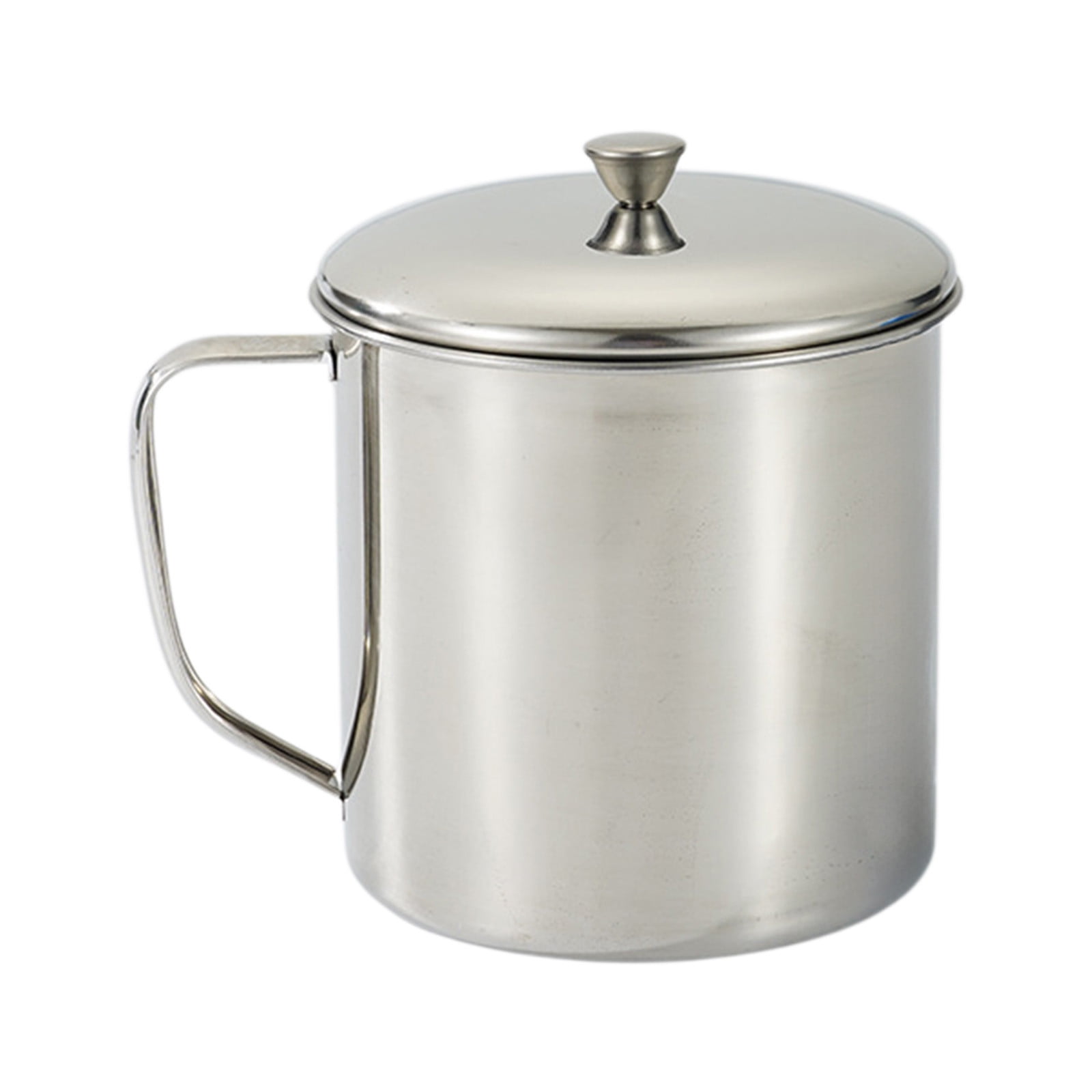 Stainless Steel Teapot, Metal Mugs with Lid and Handle, Coffee Pot ...