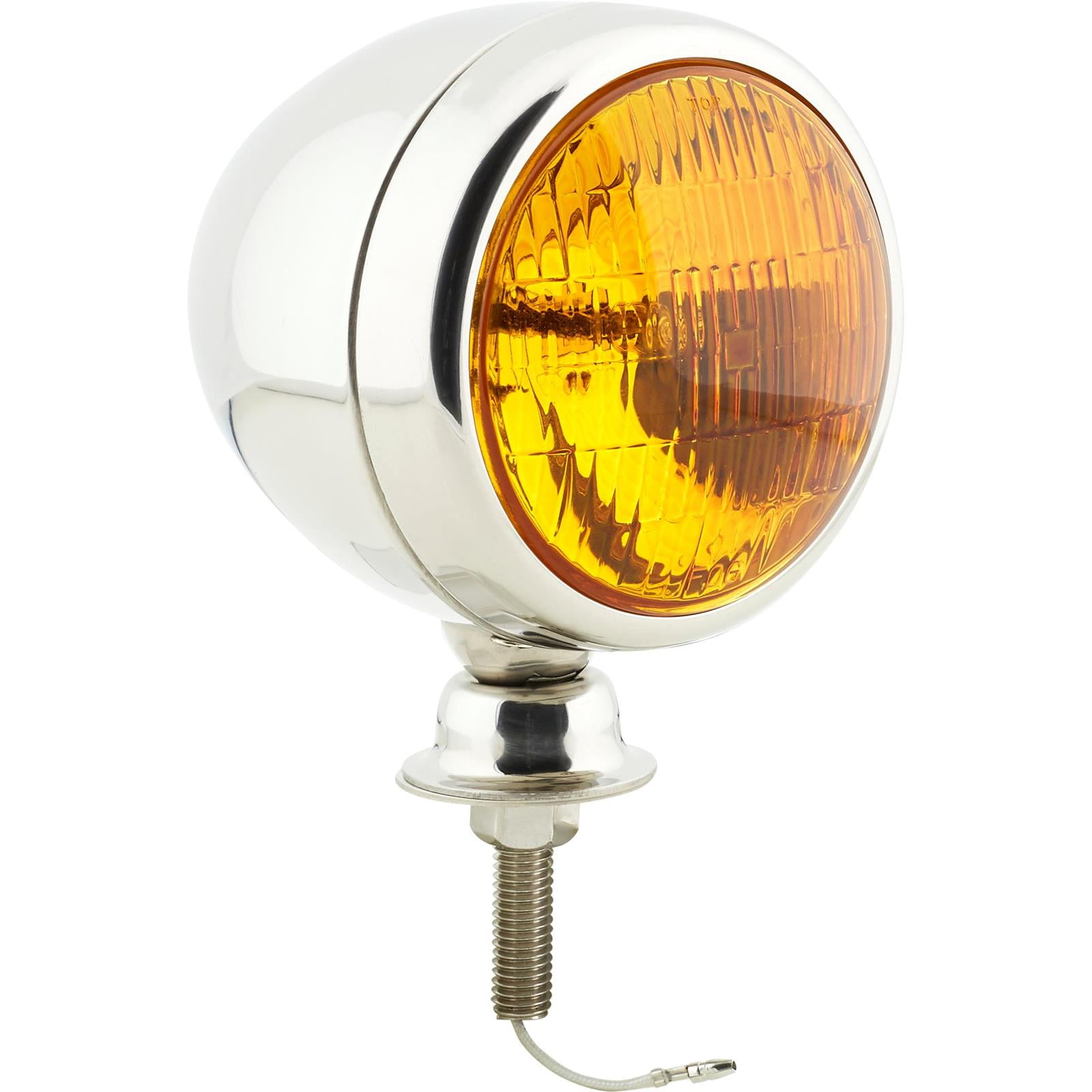 Speedway Motors Stainless Steel Tear Drop 12 Volt Fog Light with Amber ...