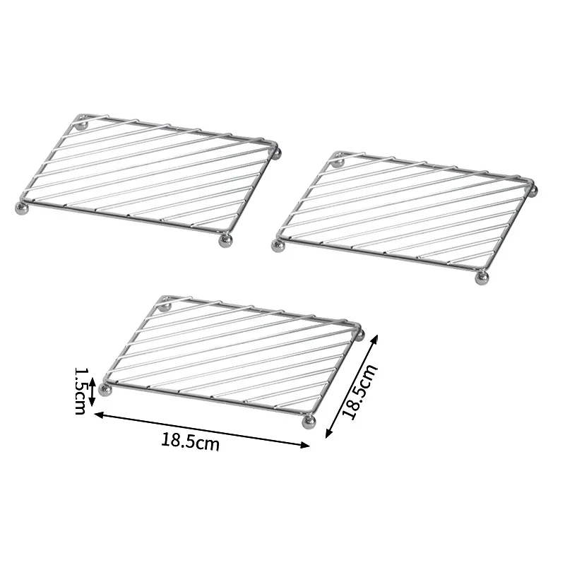 Stainless Steel Thick Wire Mesh Square Hot Pot Mat, Kitchen Desktop ...