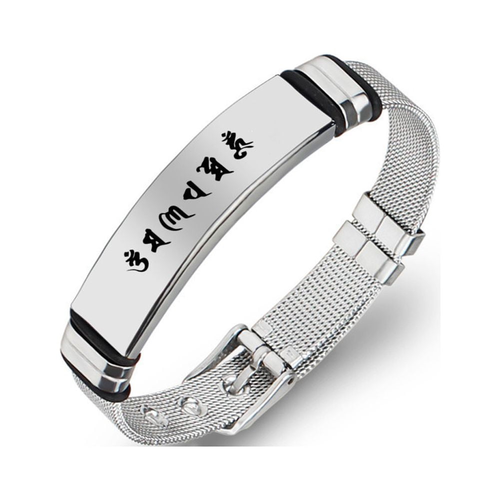 Stainless Steel Tibetan Buddhism Om Mani Padmei Hum Blessing Mesh ...