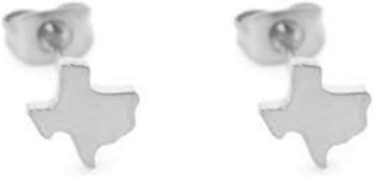 Stainless Steel Tiny Texas State Map Stud Earrings for Women[v249 ...