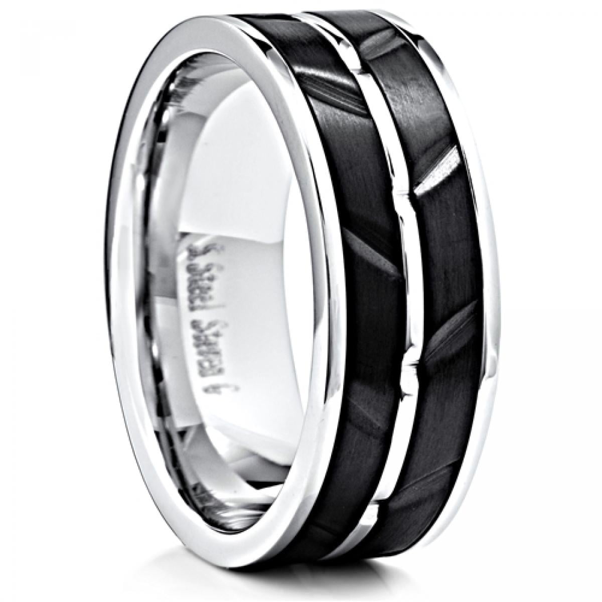 Stainless Steel Tire Tread Look With Spinning Center Ring - Walmart.com