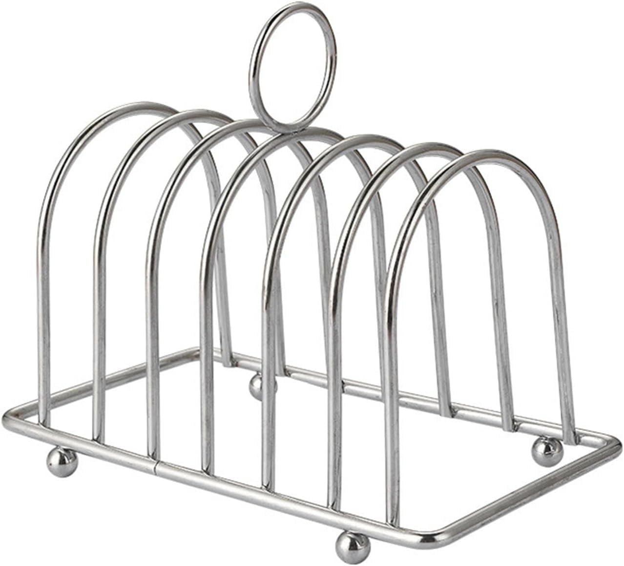 Stainless Steel Toast Bread Rack 6 Slices Bread Loaf Slices Holder ...