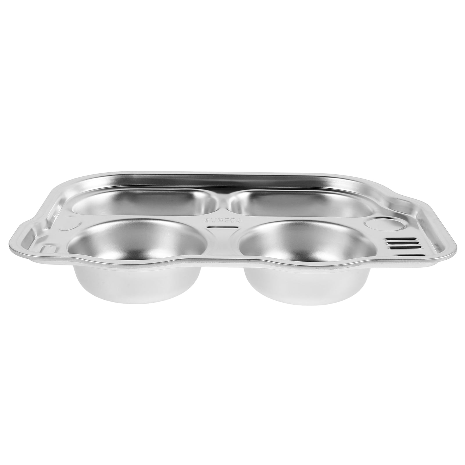 Stainless Steel Toddler Plate Divided Plate for Kids Home Baby Dining ...