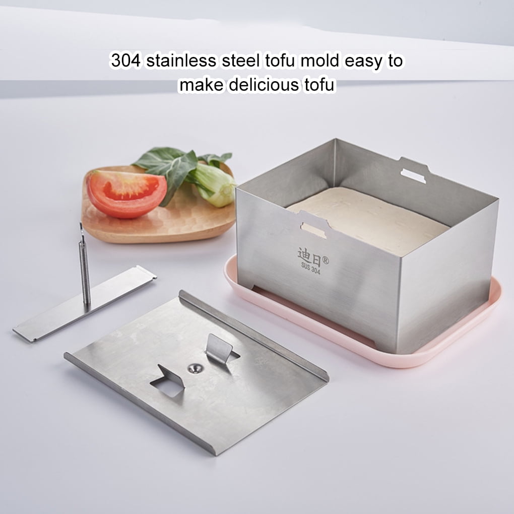 Stainless Steel Tofu Press Kit, Includes Pressing Towel & Drip Tray ...