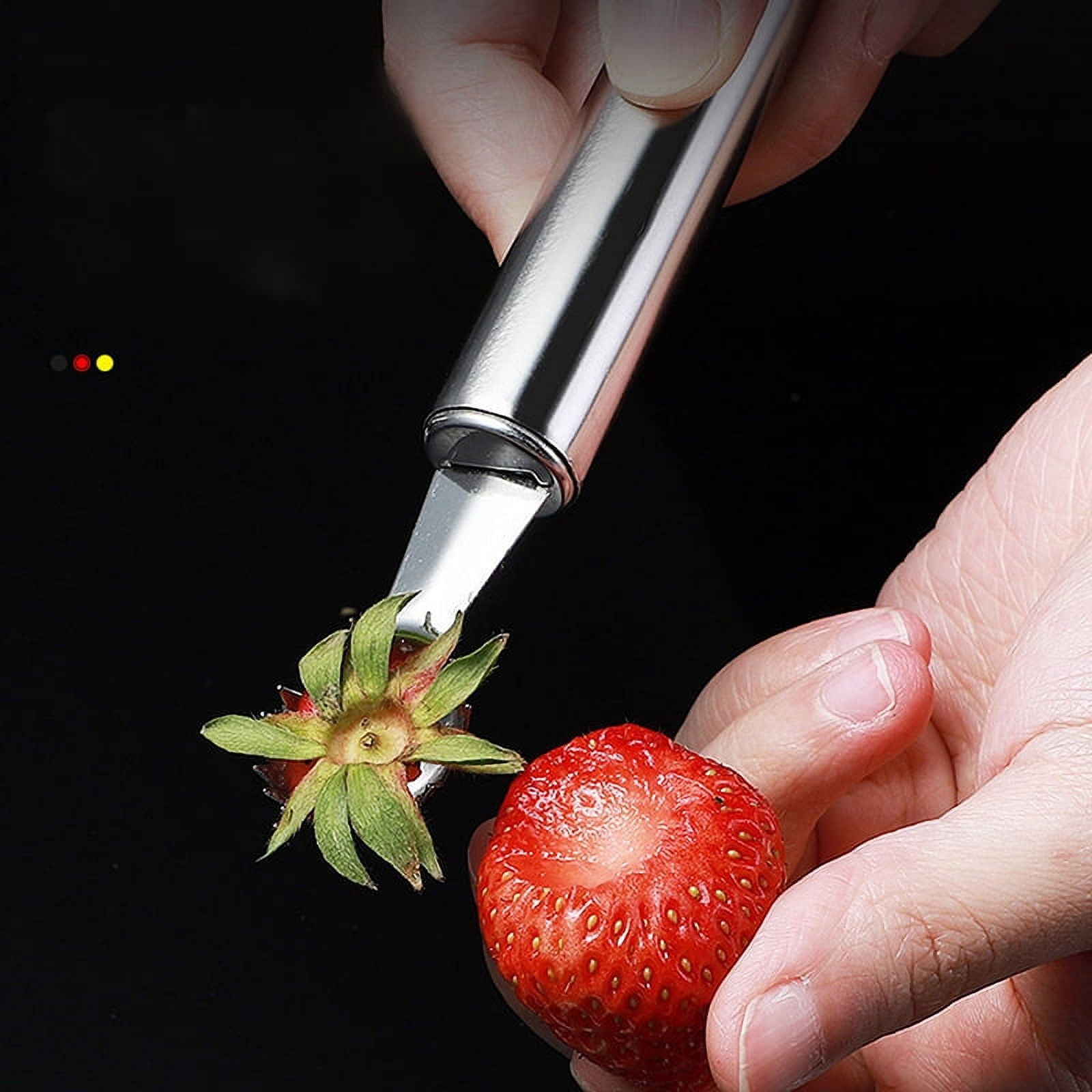 Stainless Steel Tomato Corer Strawberry Huller Stem Remover Fruit Leaf Remover - Walmart.com
