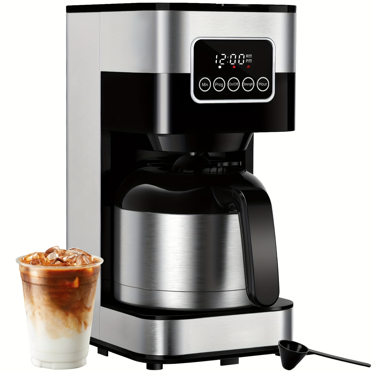 Stainless Steel Touch-Screen Programmable Coffee Maker - Pause & Serve ...