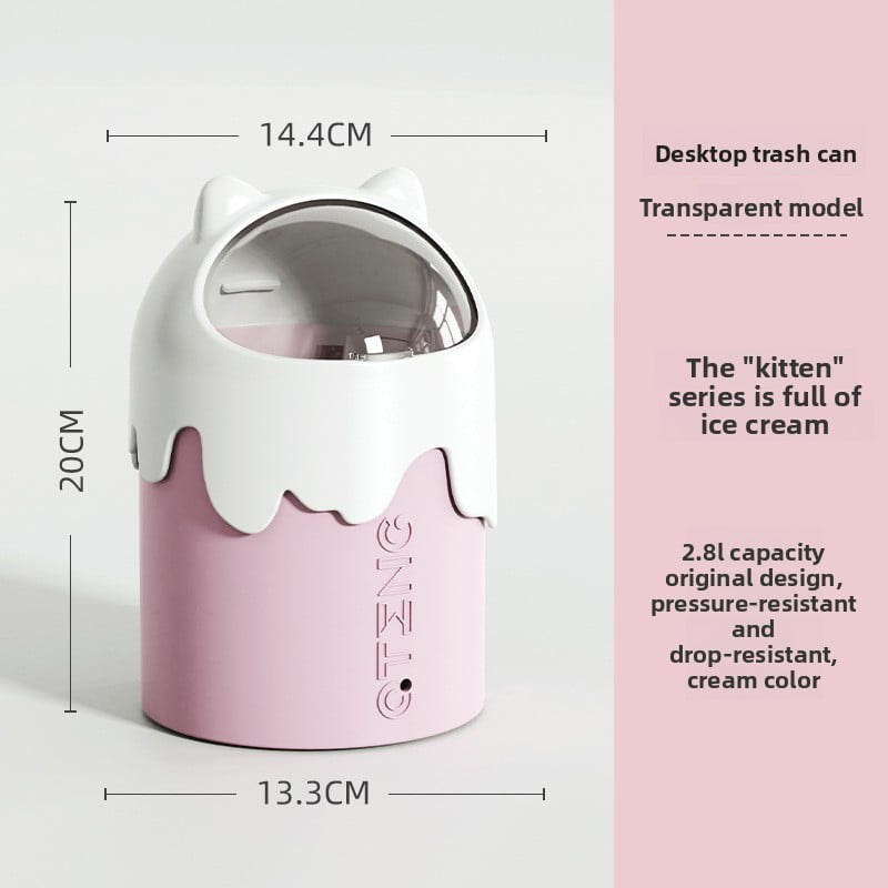 Stainless Steel Touchless Trash Can with Lid - 3 Gallon Elegant Waste ...