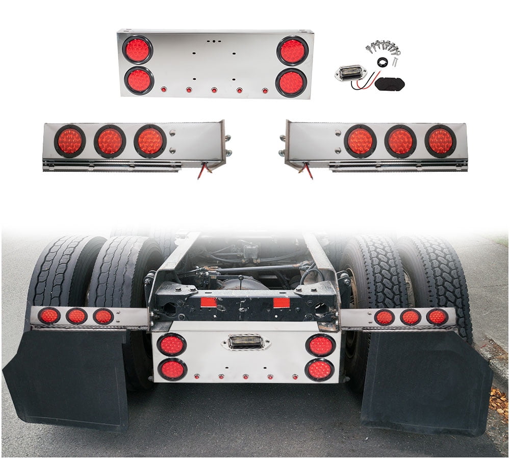 Stainless Steel Trailer LED Light Kit – Rear Center Light Panel with ...