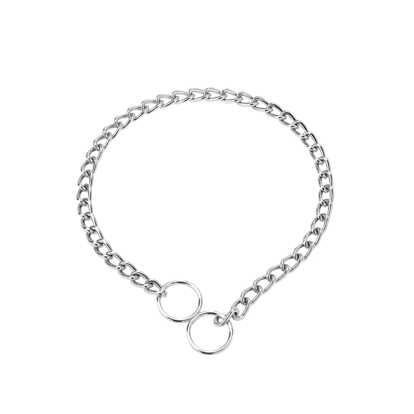 Stainless Steel Training Chain Collar for Large Dogs Non-Slip Durable ...