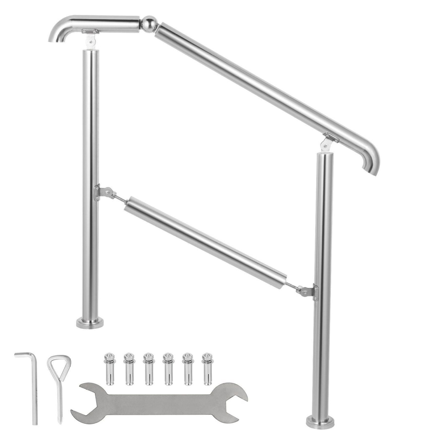 Stainless Steel Transitional Handrail fit for Level Surface and 2 to 3 ...