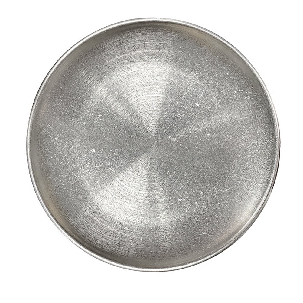Stainless Steel Tray Serving Platters Round BBQ Plate Meat Container ...