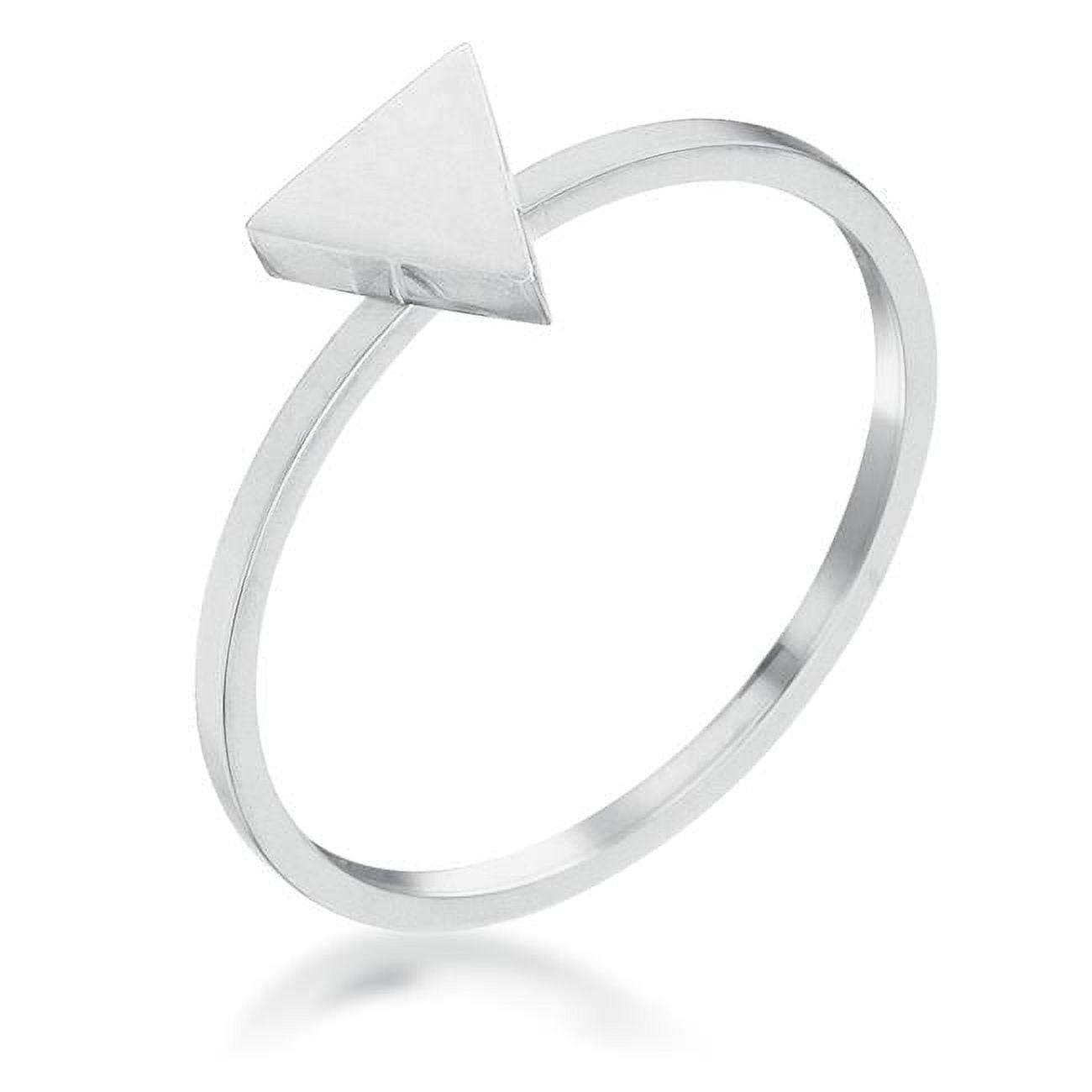 Stainless Steel Triangle Shape Stackable Ring - Walmart.com