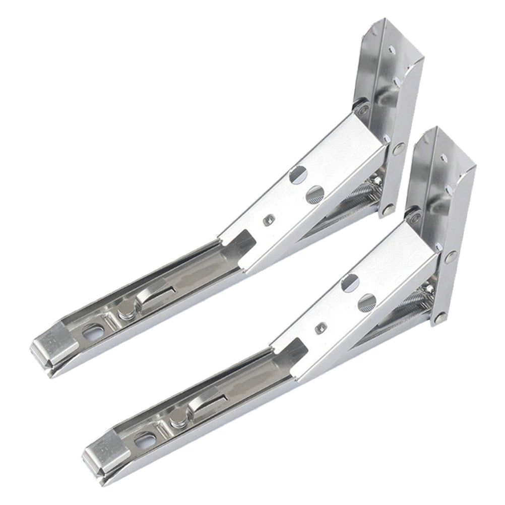 Stainless Steel Triangle Spring Folding Shelf Bracket Wall Mounted ...