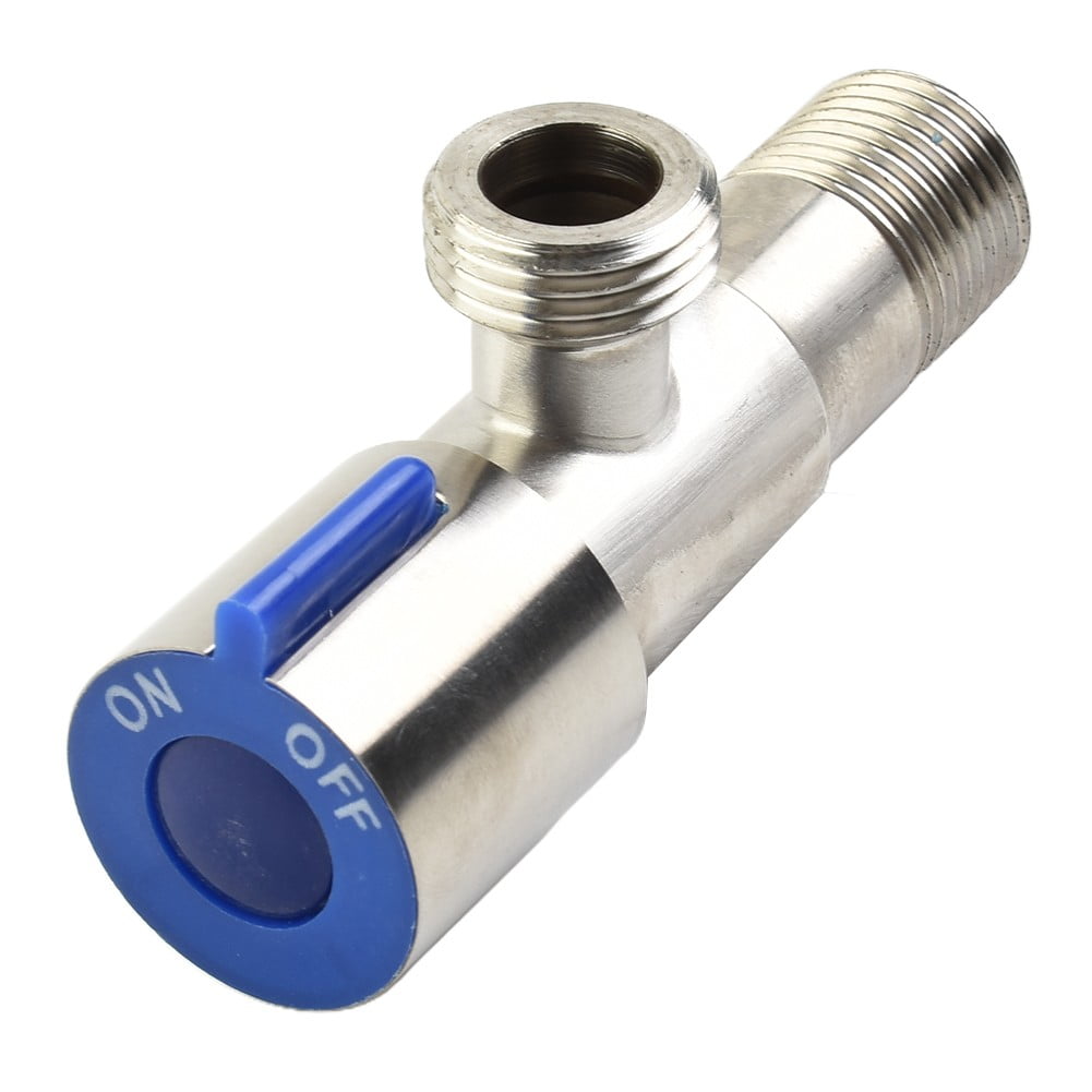 Stainless Steel Triangle Valve Hot Cold Inlet Valve Toilet Water Stop ...