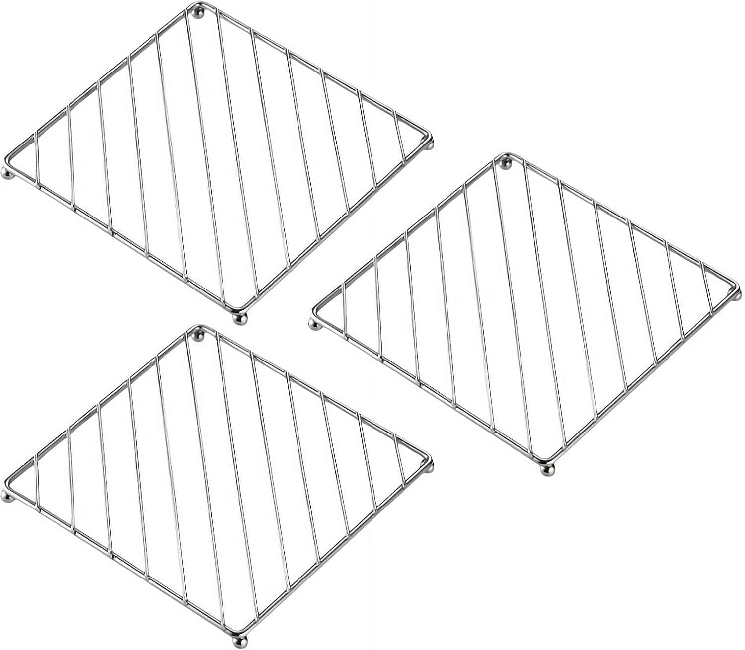 Stainless Steel Trivets,Rectangle Cooling Racks for Cooking,Multi-Use ...