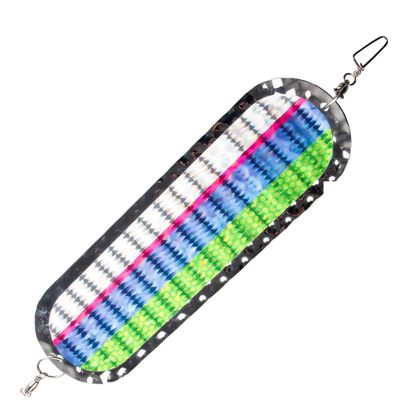 Stainless Steel Trolling Flasher Fishing Lure with Vibrant Colors Metal ...