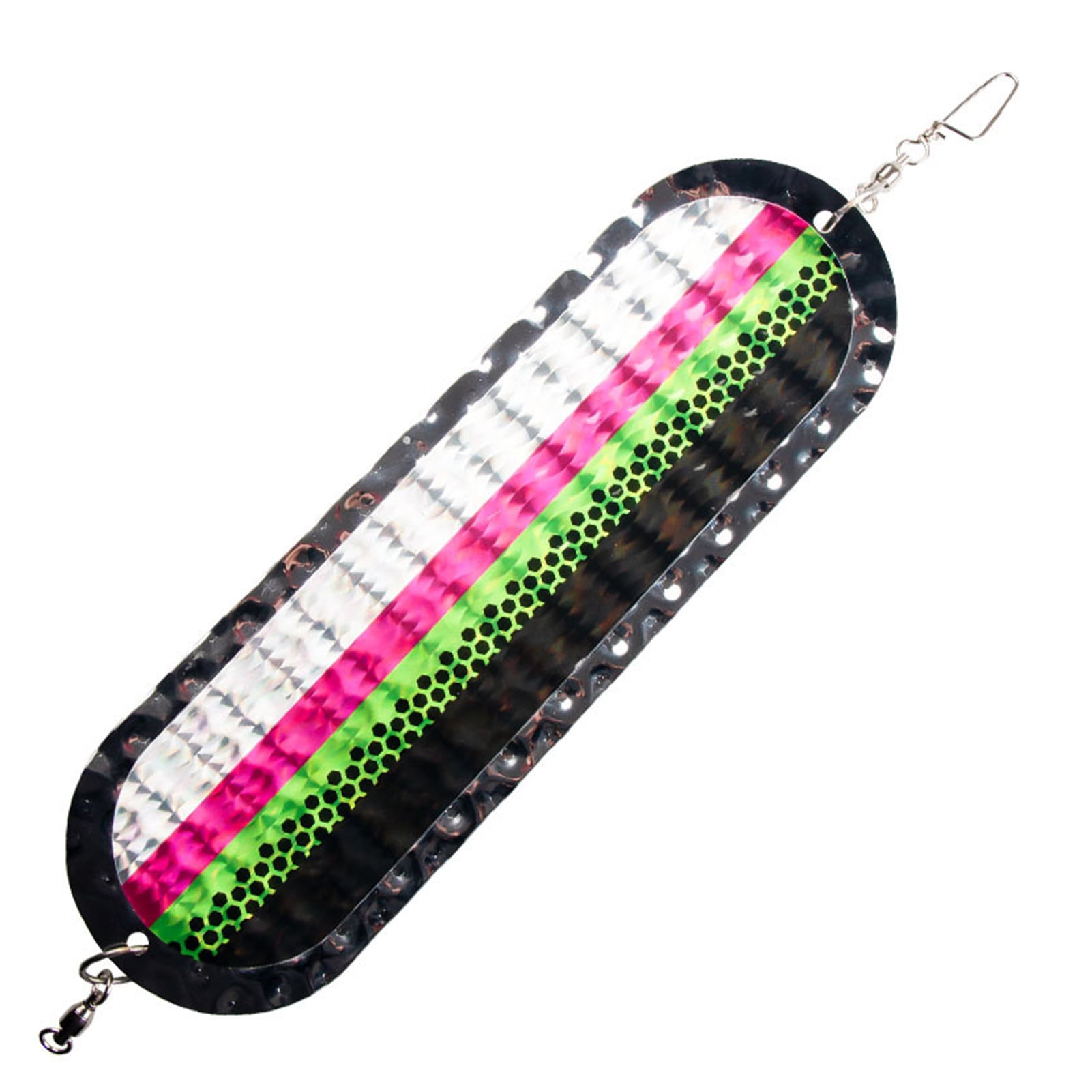 Stainless Steel Trolling Flasher Fishing Lure with Vibrant Colors Metal ...